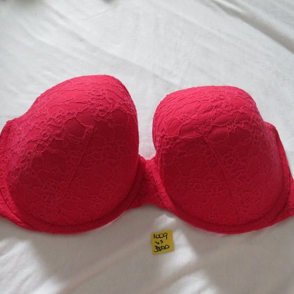 Victorias Secret Intimates And Sleepwear Victorias Secret Red Strapless Bra 09 Poshmark